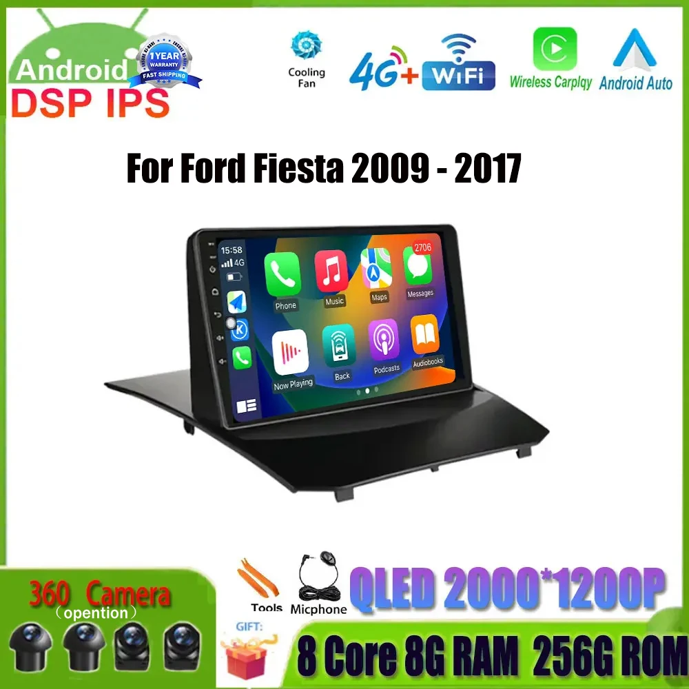 9-Inch-4G-For-Ford-Fiesta-2009-2017-Android-14-Car-Stereo-Radio-DSP-IPS ...