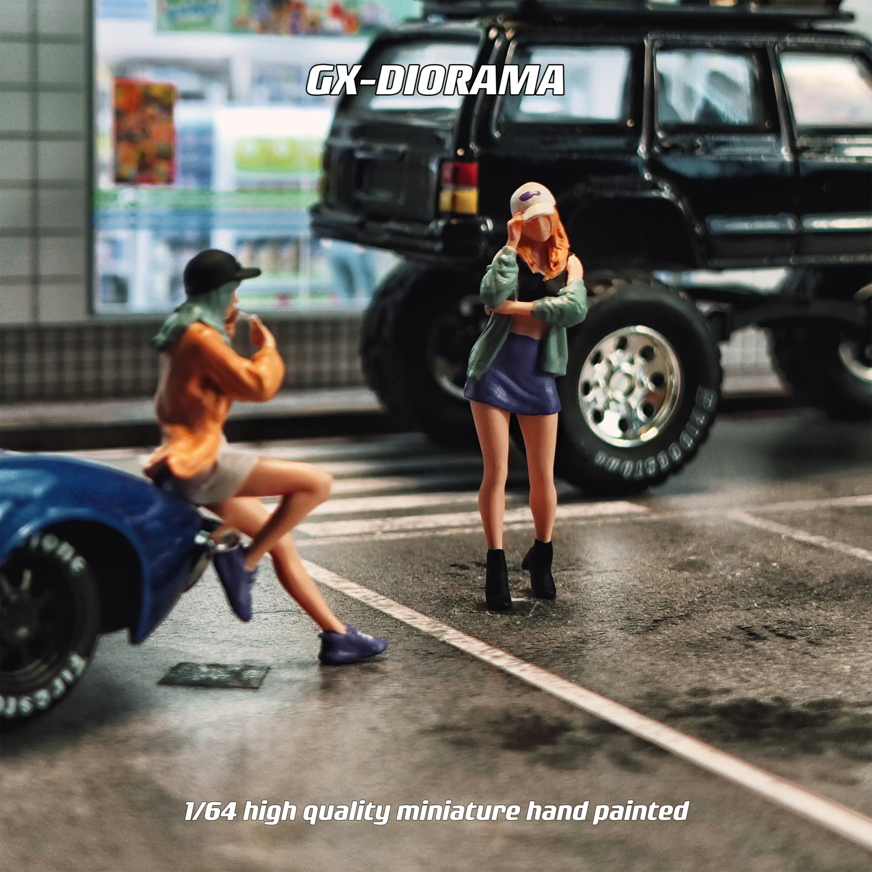 GX-DIORAMA 1/64 Scale Figurines Model Long Legged Sisters Duo ...