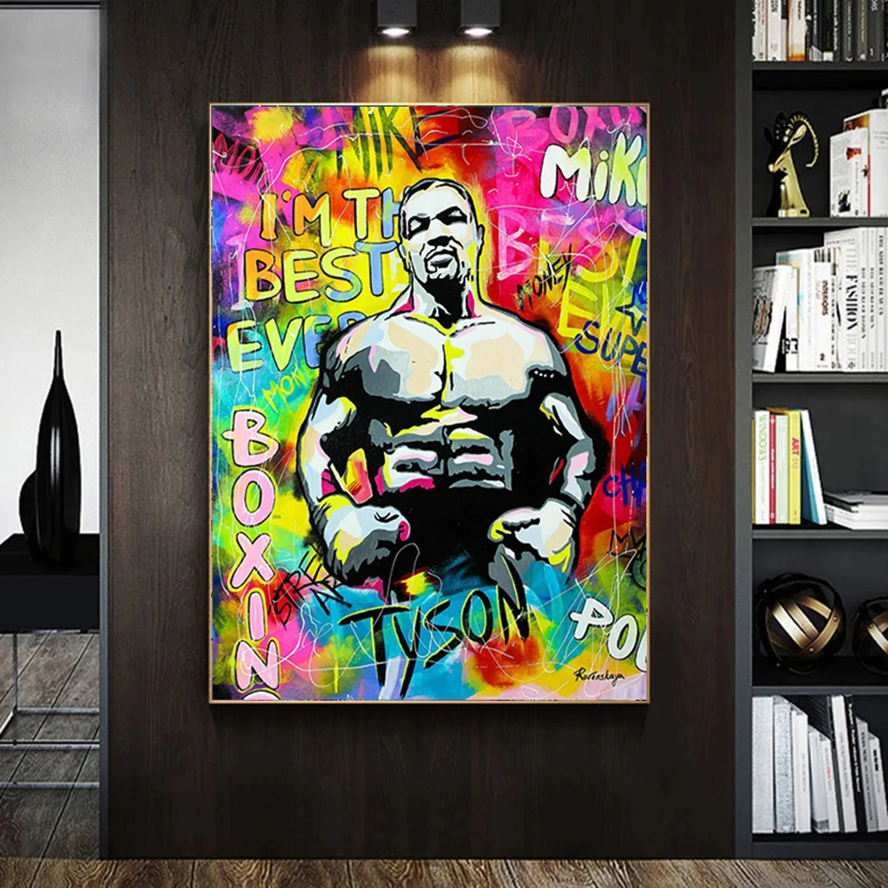 Mike-Tyson-Inspirational-Pop-Graffiti-Art-Poster-and-Prints-Boxing ...