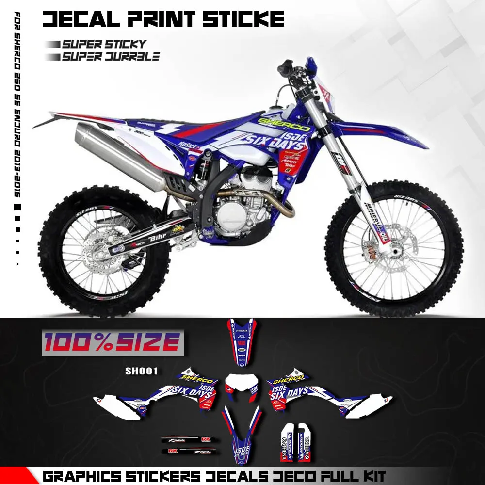 Motorcycle-Sticker-Graphic-Decal-Kit-Enduro-DECO-For-Sherco-SE-SEF-125 ...