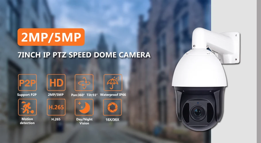 XM 4inch 36X ZOOM 5MP PTZ Speed Dome IR Camera – JJ Smart Living