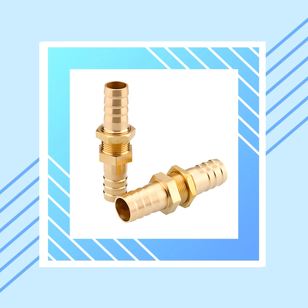 Pipe-6-8-10-12mm-Hose-Barb-Bulkhead-Brass-Barbed-Tube-Pipe-Fitting ...