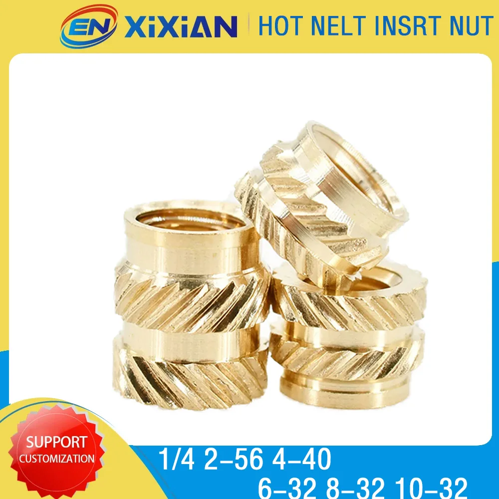 Inch-Size-Hot-Melt-Insert-Nut-Brass-Threaded-Heating-Nuts-Inserts-PC ...