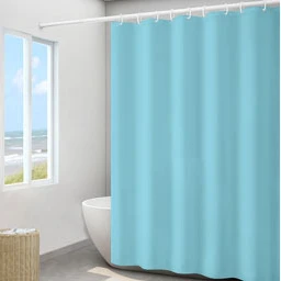 Waterproof-and-Mildew-Thickened-Plain-Shower-Curtain-Set-Polyester ...