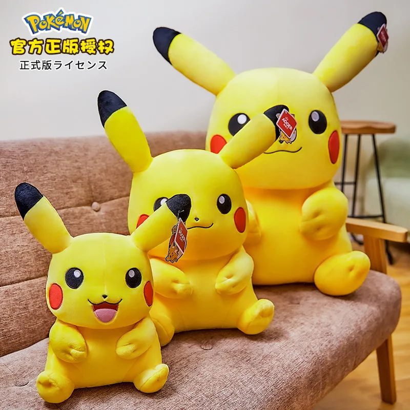 Genuine-Pokemon-Pikachu-Plush-Doll-Pillow-Classic-Smile-Kawaii-Pikachu ...