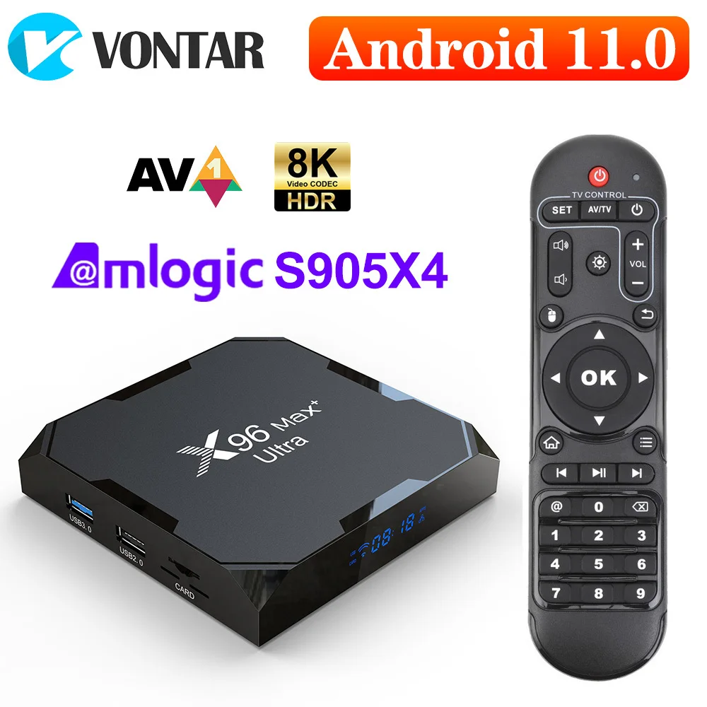 2022 X96Max Plus Ultra TV Box Android 11 Amlogic S905X4 4GB 64GB TVBOX ...