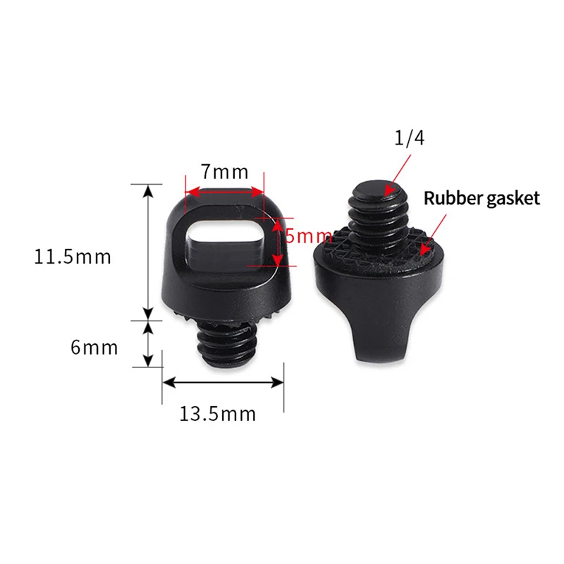 1/4 Inch Lanyard Screw D Ring Handle Shoulder Strap Mount Adapter ...