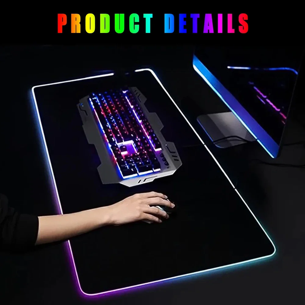 PC Computer Tables Playmat Setup Gamer Mouse Pad DIY Big Rgb Mousepad ...