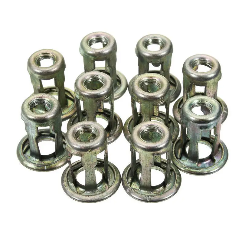 10/20PCS Car Metal Screw Base Clamp Trunk Nuts Front Rear License Plate ...