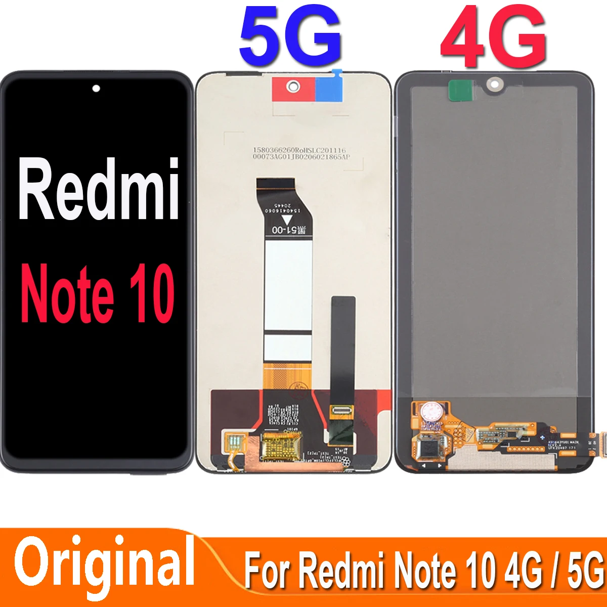 Xiaomi Redmi Note 10 5G M2103K19G M2103K19C LCD 디스플레이 터치 디지타이저 화면 어셈블리 POCO M3 Pro 디스플레이 용|휴대폰 ...
