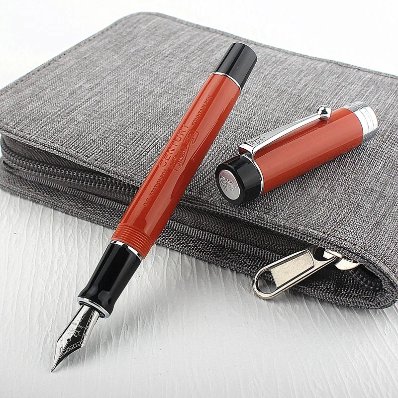 Jinhao-100-Centennial-Resin-Fountain-Pen-Red-with-Jinhao-Logo-EF-F-M ...