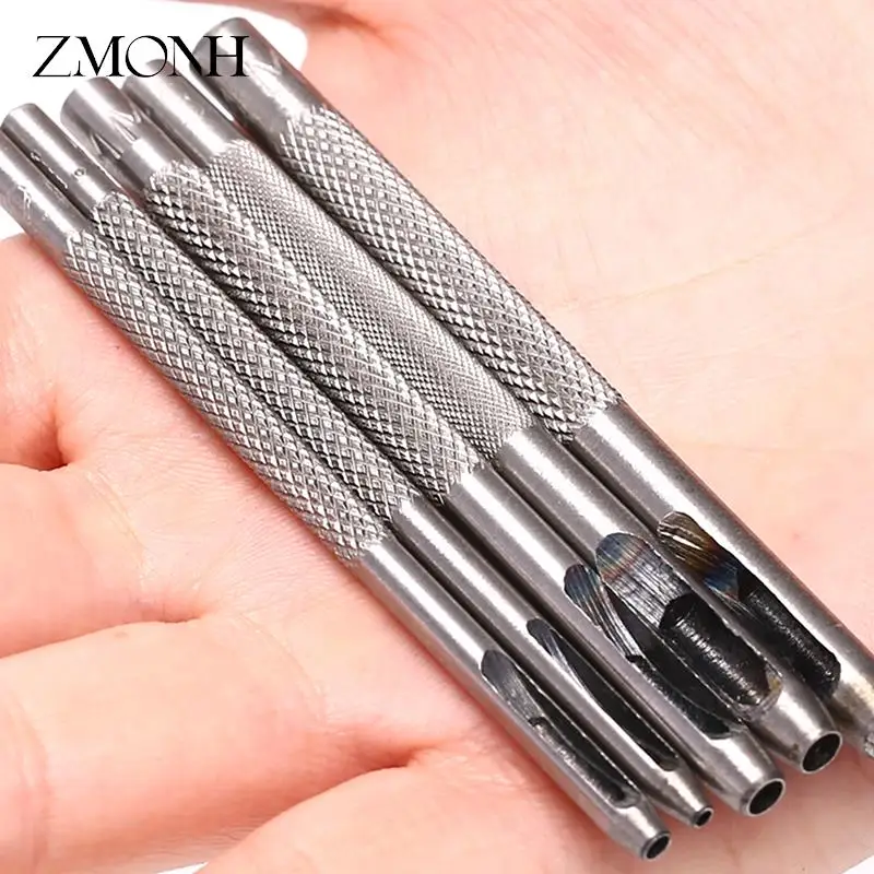 5pcs/lot Leather Round Shape Hole Punch Kit Belt Watch Band Hollow Diy ...