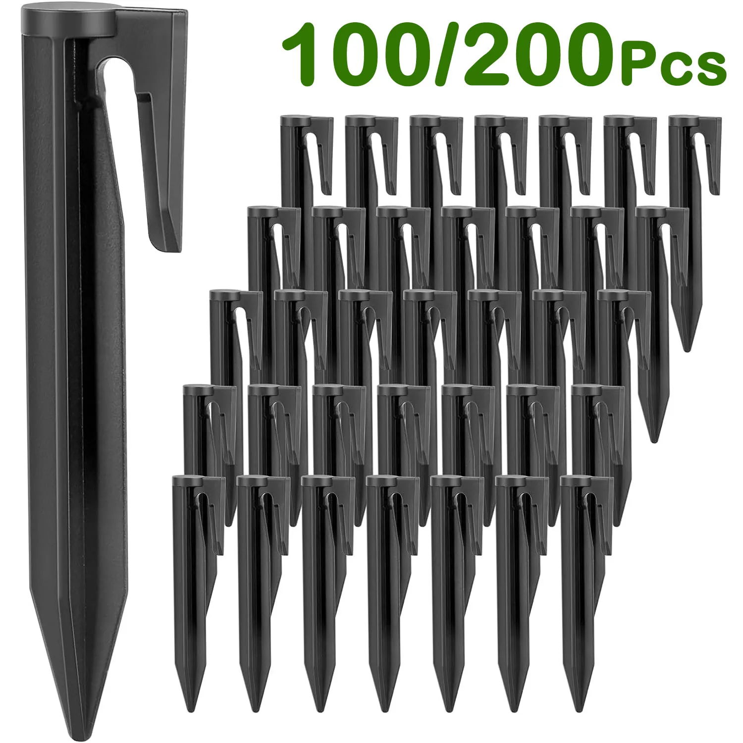100-200Pcs-Garden-Lawn-Mower-Peg-Environment-friendly-Plastic-Ground ...