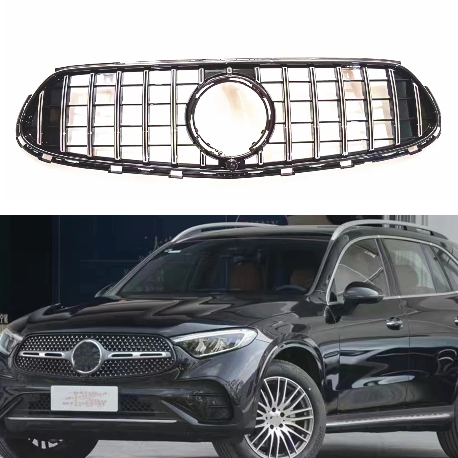 Silver-Car-Front-Grille-Grill-For-Mercedes-Benz-X254-GL-Class-GLC200 ...