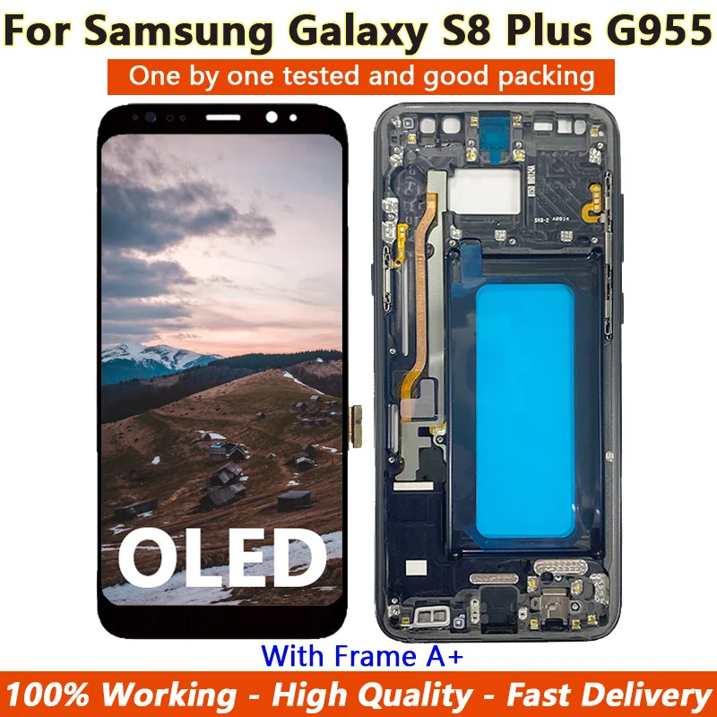 OLED-Display-For-Samsung-Galaxy-S8-Plus-G955-G955F-LCD-with-Frame-Touch ...