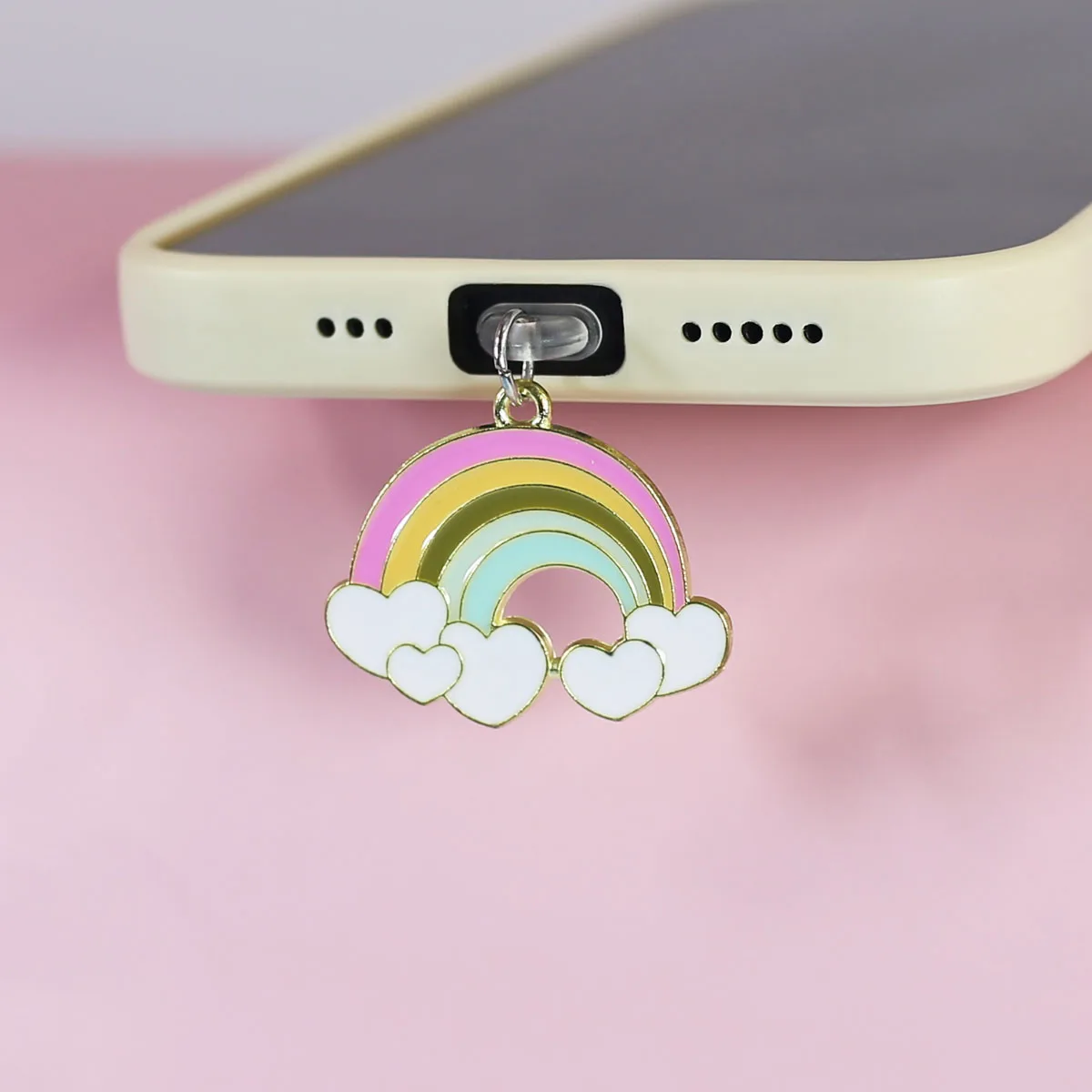 Mobile-Phone-Dust-Plug-Hanging-Rainbow-Love-Cloud-Beautiful-Phone ...