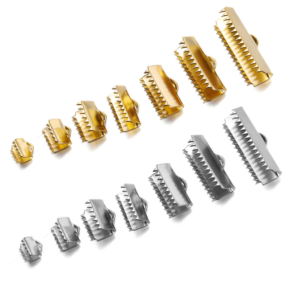 20-30Pcs-6-5-25mm-Stainless-Steel-Crimp-End-Beads-Buckle-Tips-Clasp ...