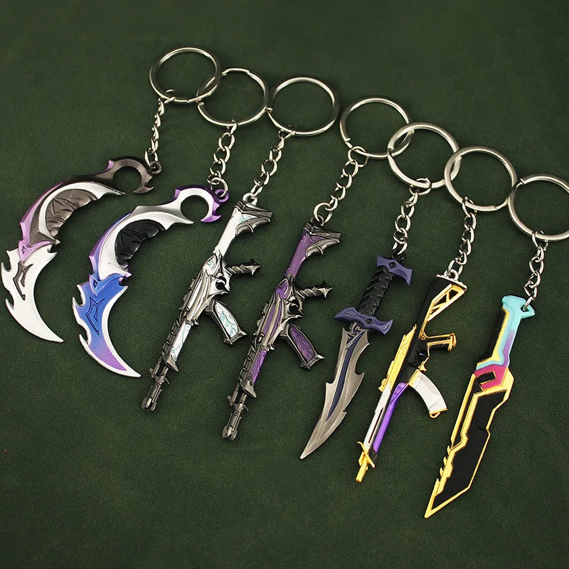 Valorant Knife Weapon Keychain Reaver Karambit Prime Vandal 9cm Samurai ...