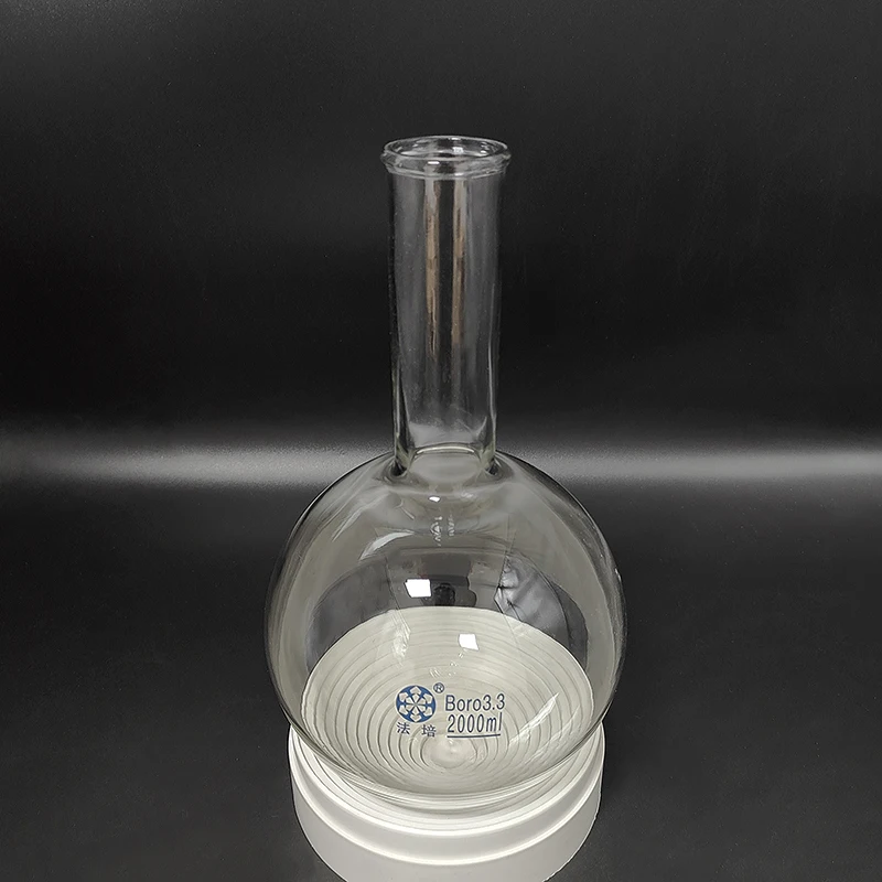 FAPE Boiling flask round bottom long narrow neck,50ml 250ml 500ml ...