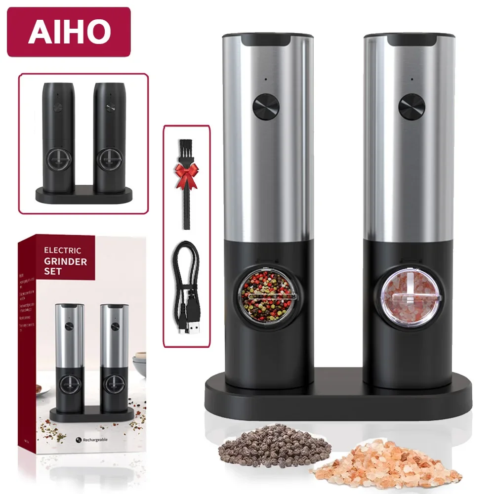 Rechargeable-Electric-Salt-And-Pepper-Grinder-Set-With-LED-USB-Charging ...