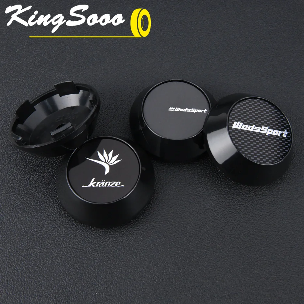 4PCS-JDM-WEDSSPORT-Rim-Cap-60mm-Clip-Sport-Wheel-Center-Cap-KRANZE ...