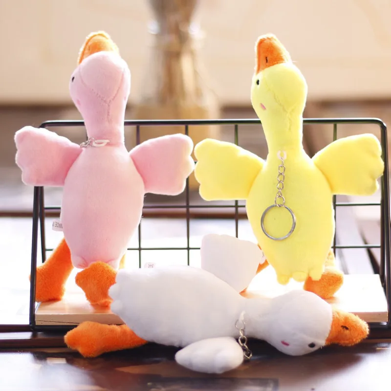 18cm-Cartoon-Duck-Plush-Keychain-Kawaii-Goose-Pendant-Plush-Toys-for ...