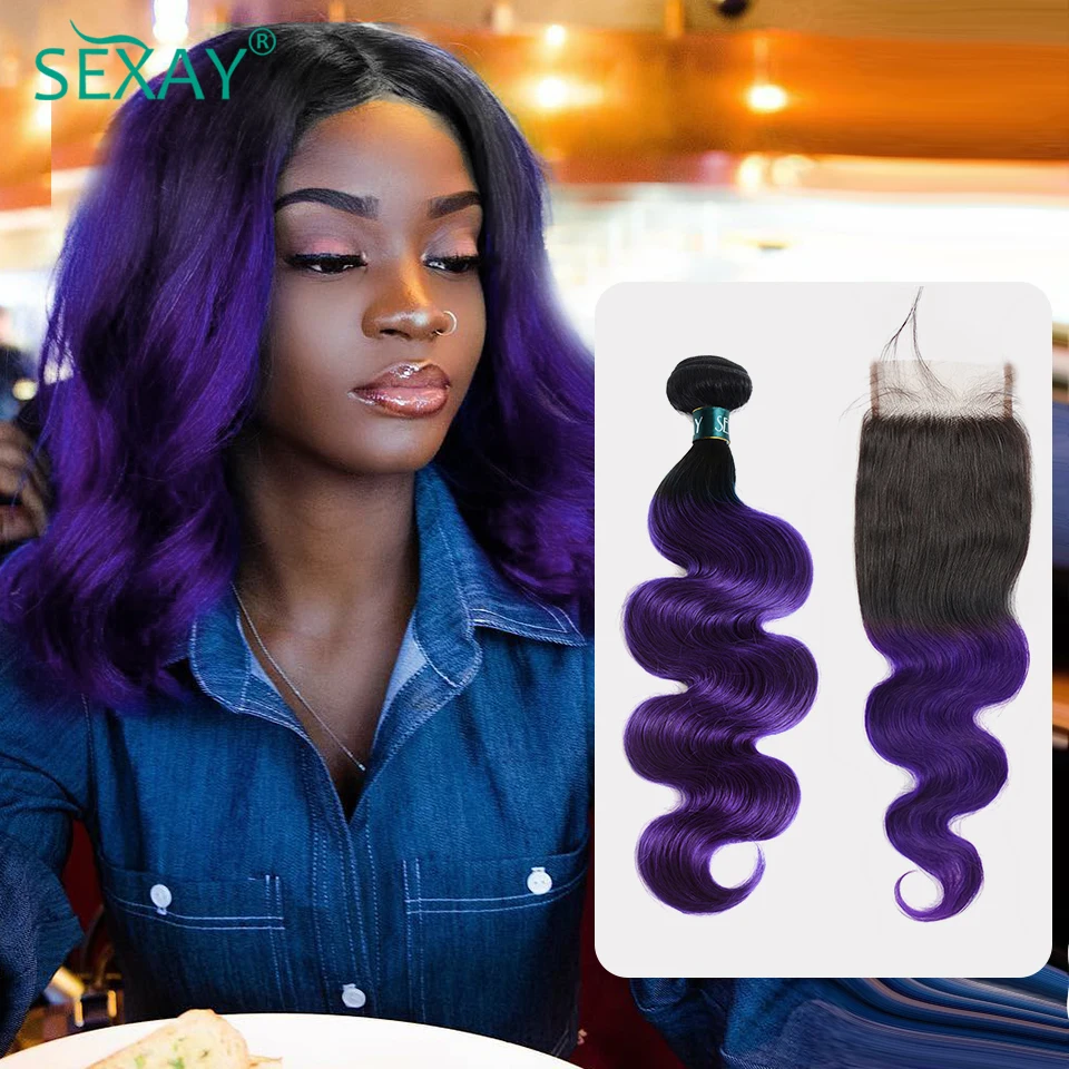 Blue And Purple Ombre Weave