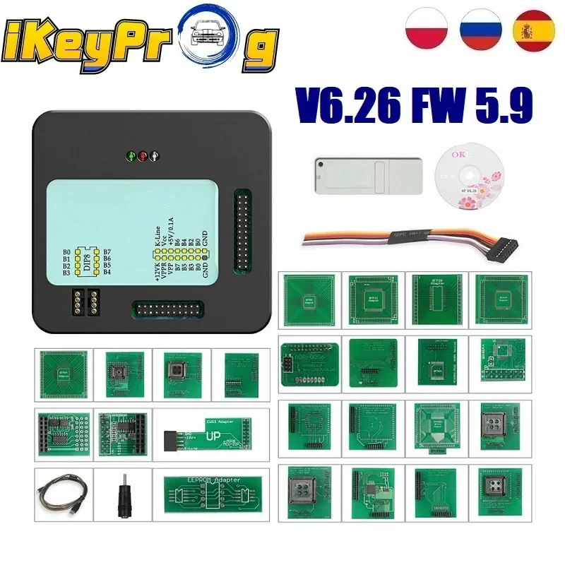 PL/RU Ship XProg V6.50 V6.26 ECU Programmer V6.17 X-prog M EEPRO ...