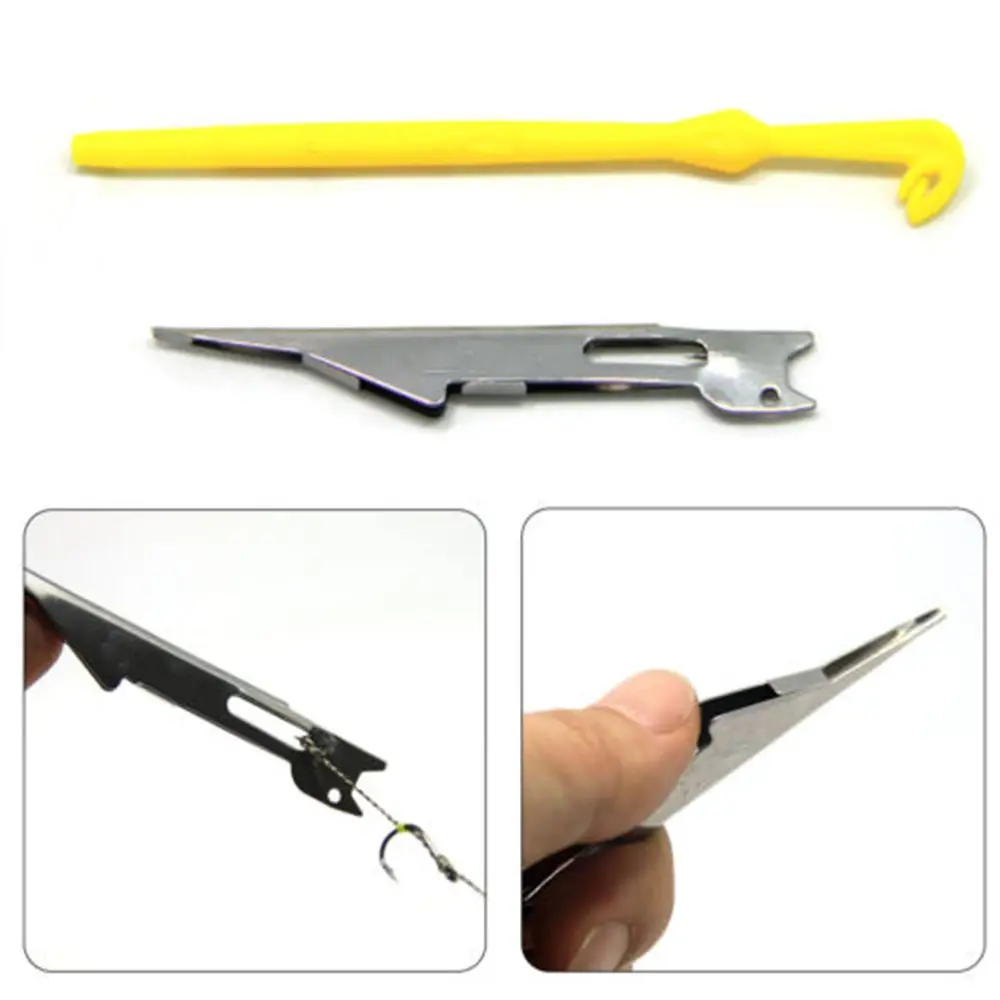 Stainless-Steel-Plastic-Quick-Nail-Knot-Tying-Tool-Loop-Tyer-Hook-Tier ...