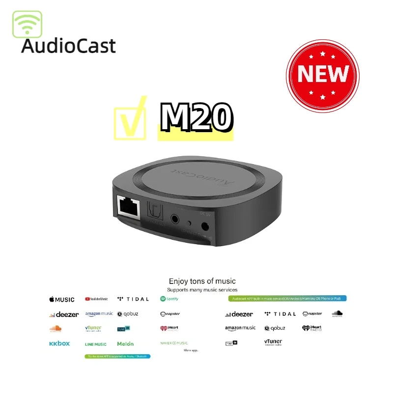 IEAST-AudioCast-Pro-M20-Wireless-WiFi-audio-receiver-multi-room-airplay ...