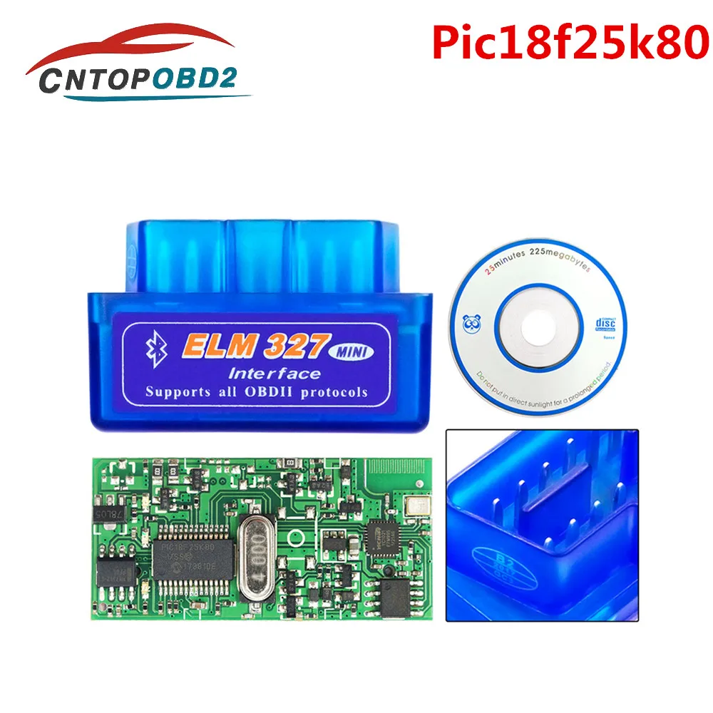 2022 ELM327 With PIC18F25K80 V1.5 Board Auto OBD Scanner Code Reader Tool Super MINI elm 327 For ...