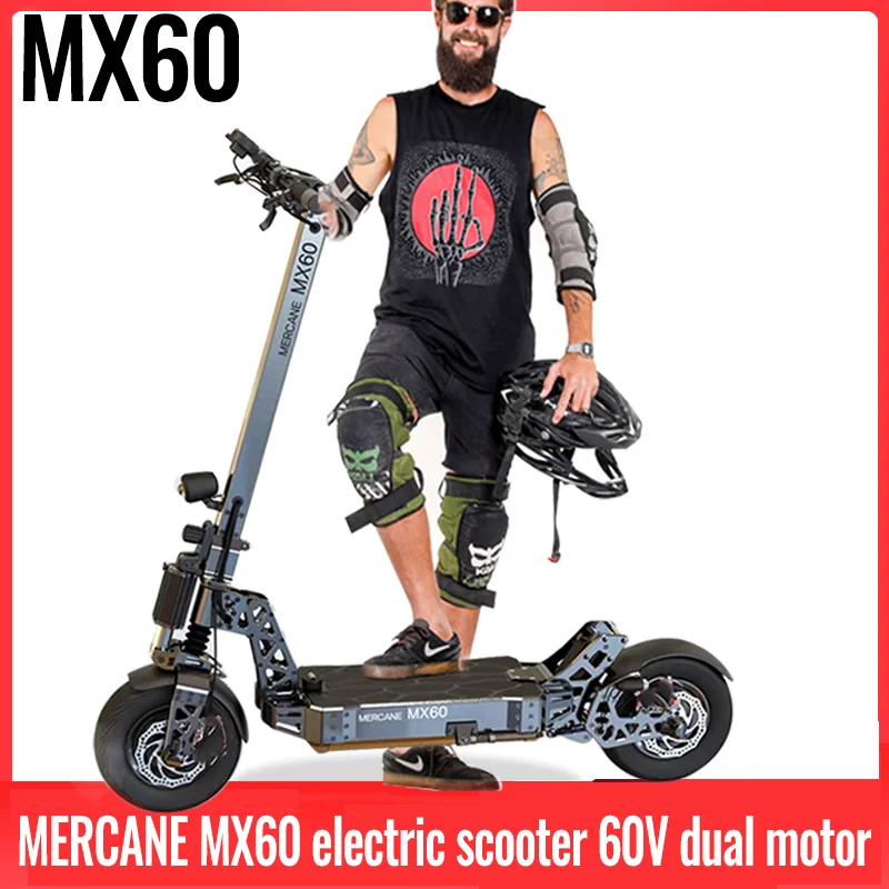 Mercane MX60 전기 스쿠터, 듀얼 모터, 최고 속도, 60 km/h, 60V, 20AH, 2400W, 신제품