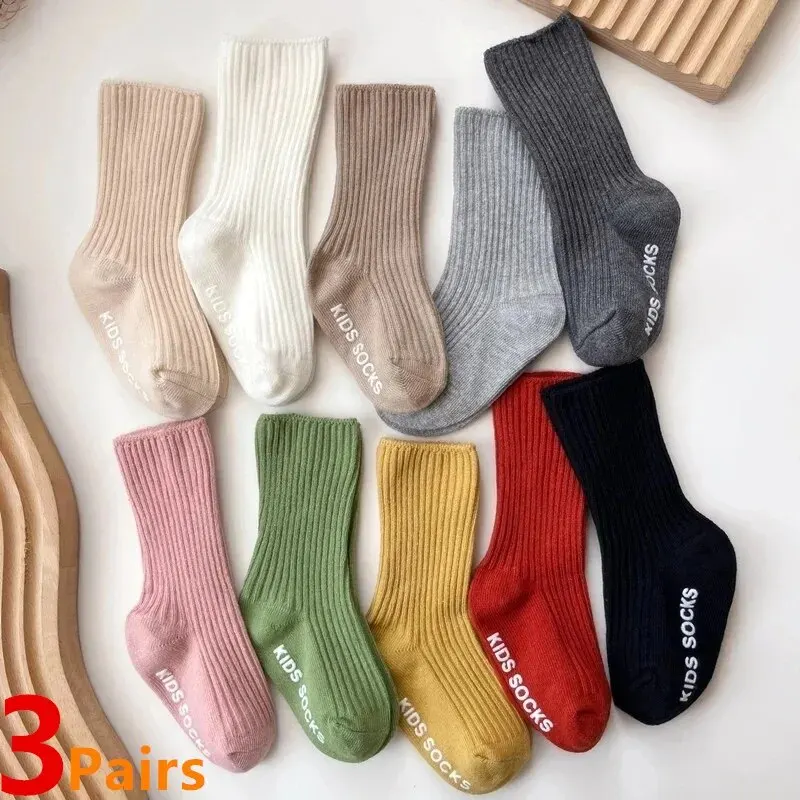 3Pairs-Lot-Baby-Socks-Boys-Girls-Cotton-Stripe-Soft-Sock-Kids-Toddler ...