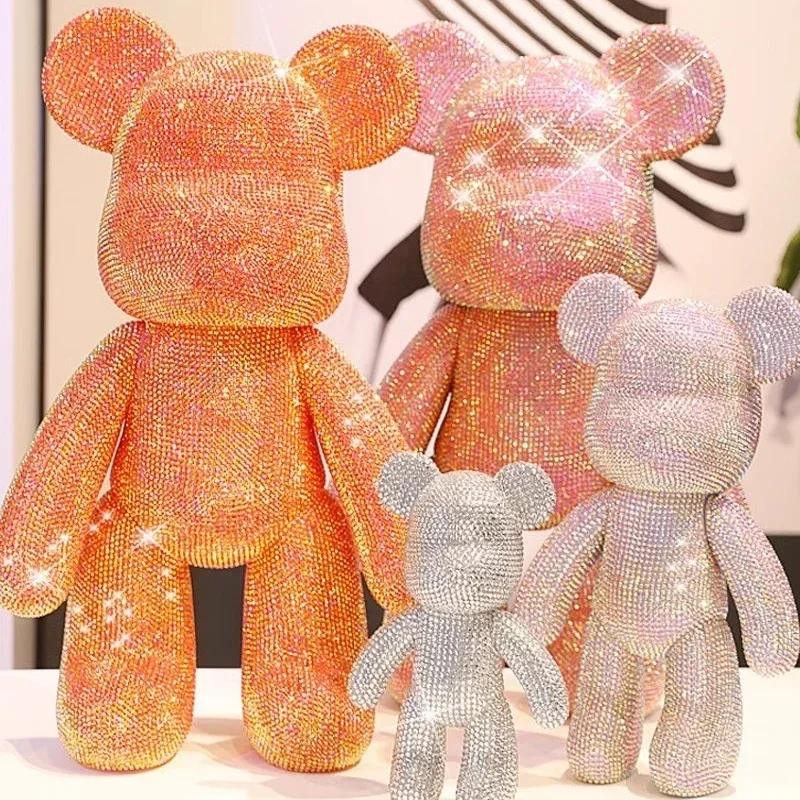 DIY-Crystal-Bear-Figurines-Diamond-Glitter-Vinyl-Statue-Fluorescent ...