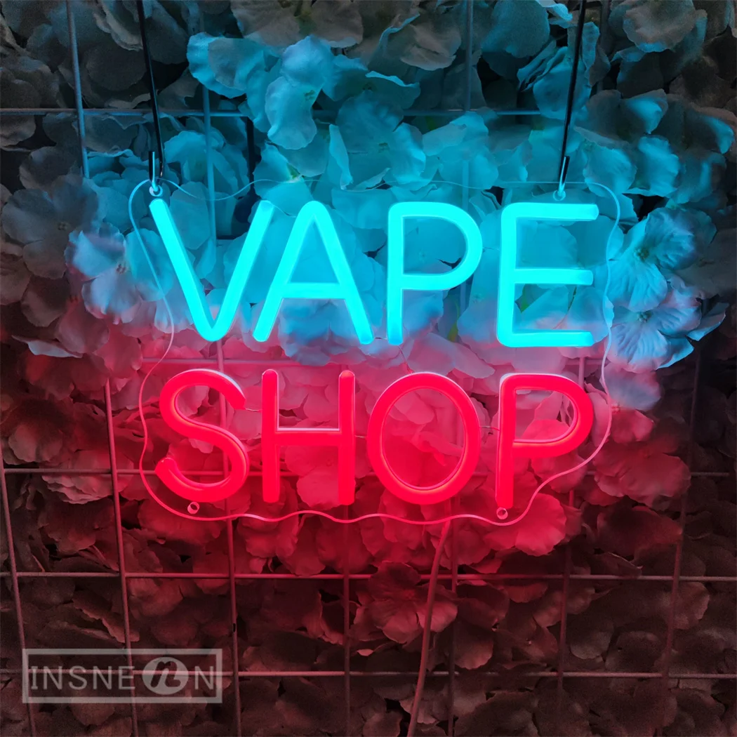 Vape-Shop-Neon-Sign-LED-Light-Ideal-Gift-Easy-to-Use-USB-Powered-for ...