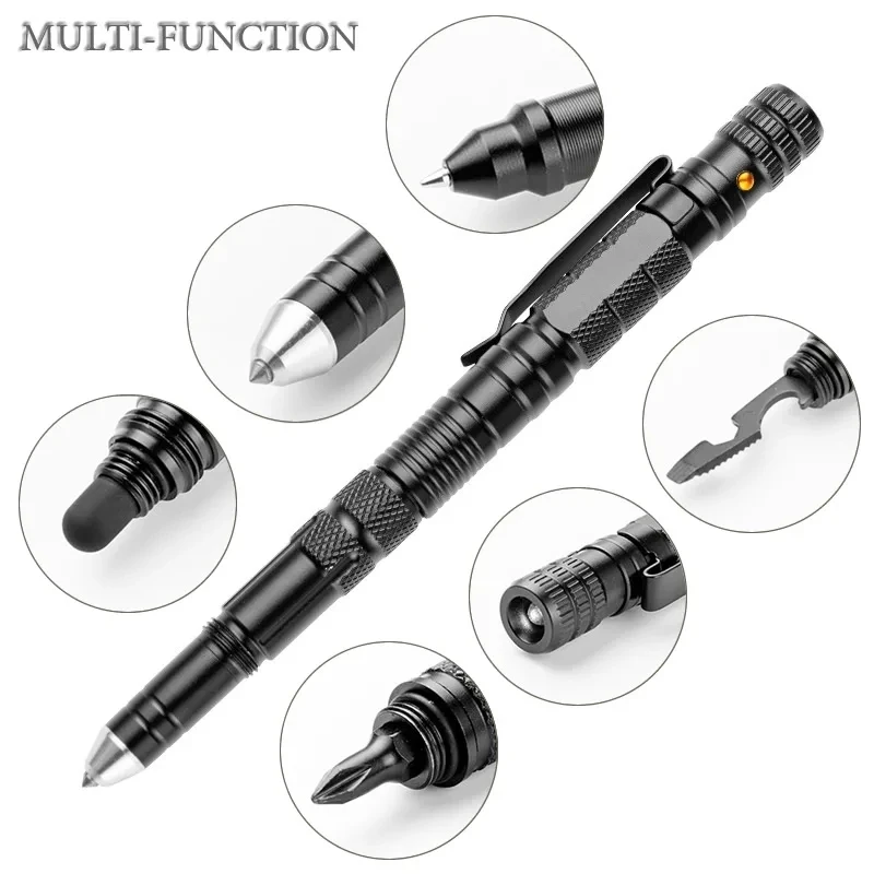 Multifunction-Portable-10-In-1-Tactical-Pen-Outdoor-Survival-Self ...