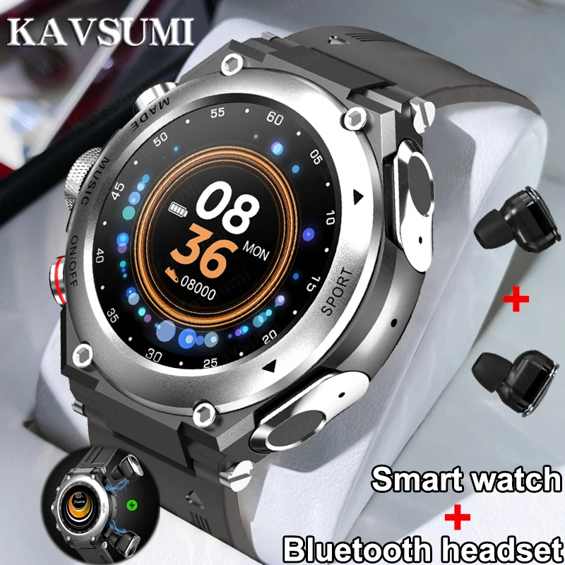 2023-New-T92-Smart-Watch-Bracelet-2-in-1-TWS-Wireless-Earbuds-1-28Inch ...