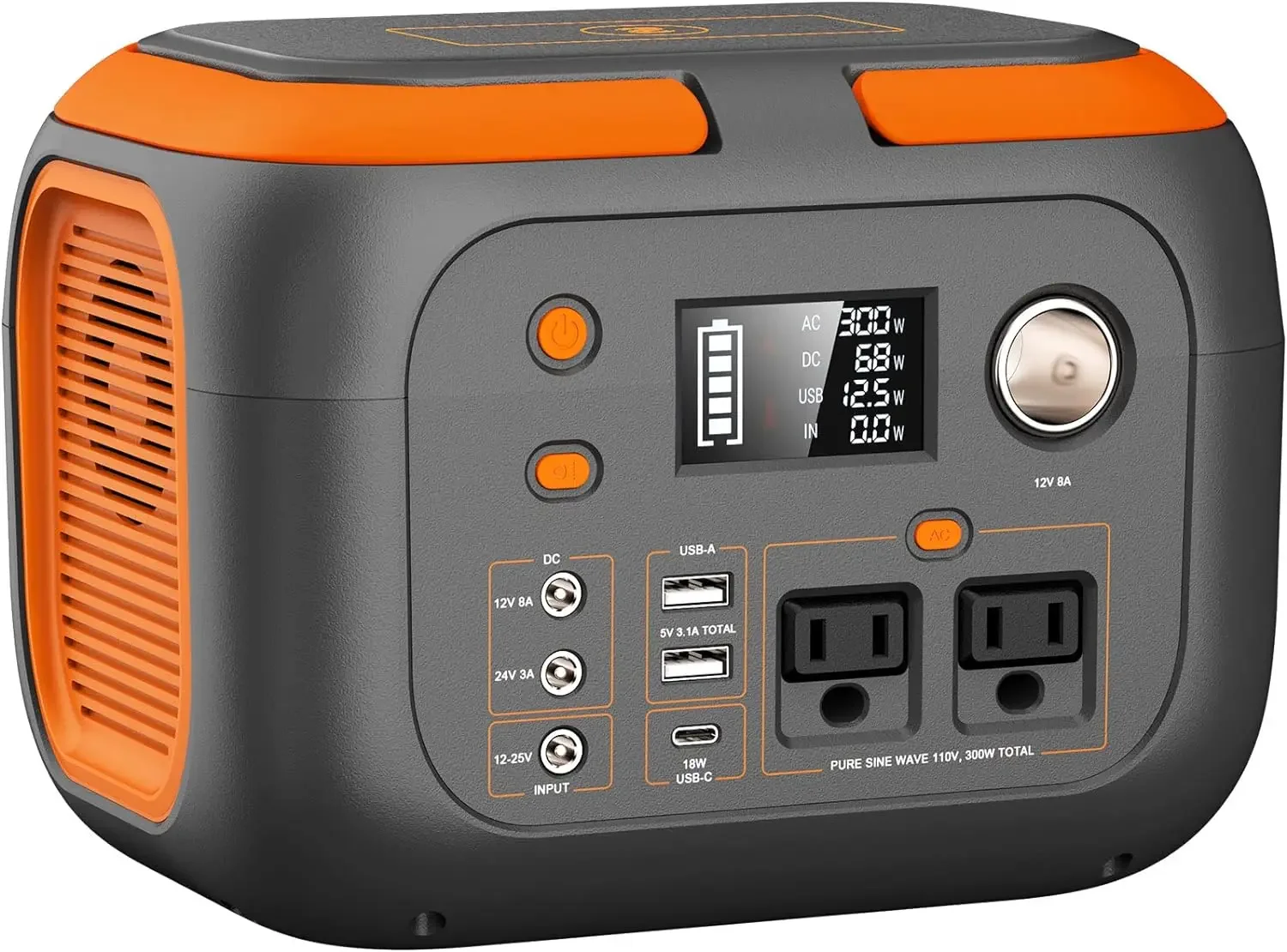 300W-Portable-Power-Station-260Wh-70000mAh-Outdoor-Solar-Generator ...