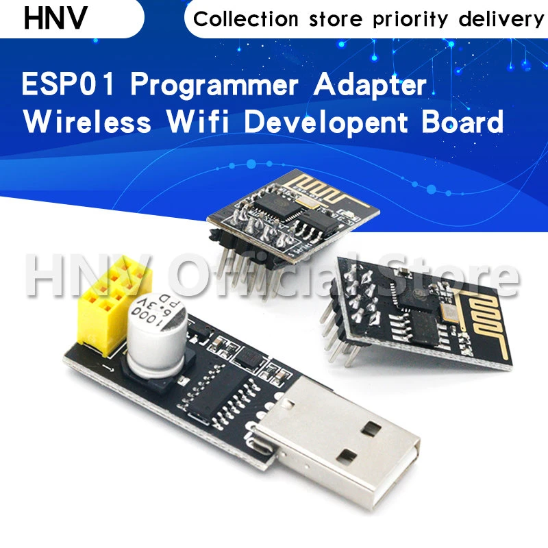 Esp01 Programmer Adapter Uart Gpio0 Esp-01 Adaptater Esp8266 Ch340g Usb To Esp8266 Serial ...