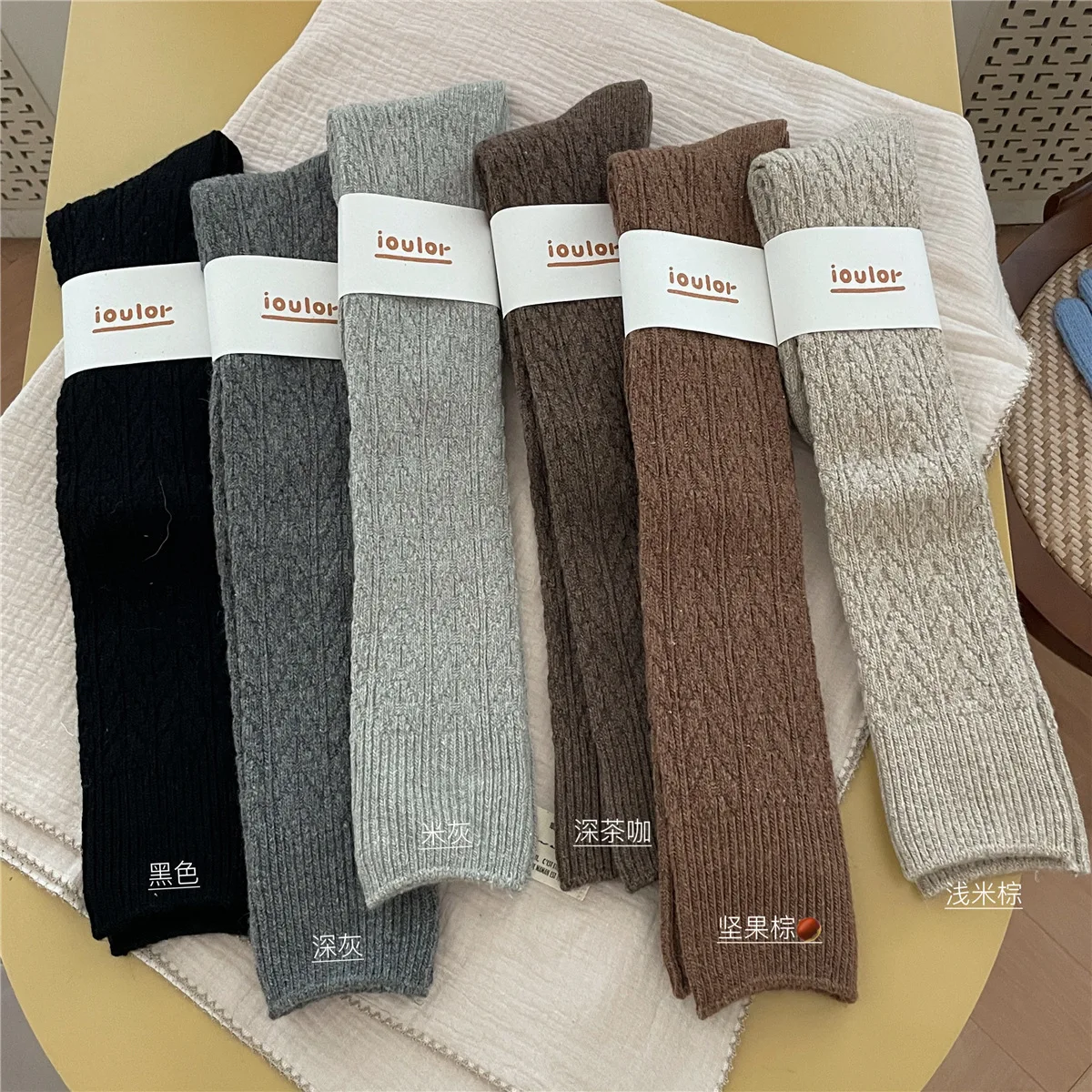 Classic-College-Style-Winter-Wool-Leg-Socks-Women-s-Breahtable ...