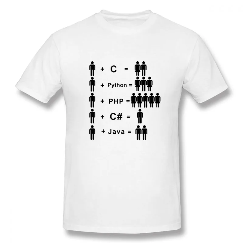 Men-C-Java-Python-programador-t-shirt-programador-desenvolvedor-tops-de-manga-curta-camiseta ...