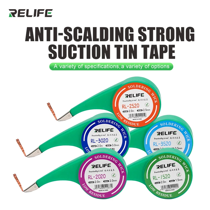 Relife Soldering Wick Wires Anti-scalding Nozzle Desoldering Precision ...