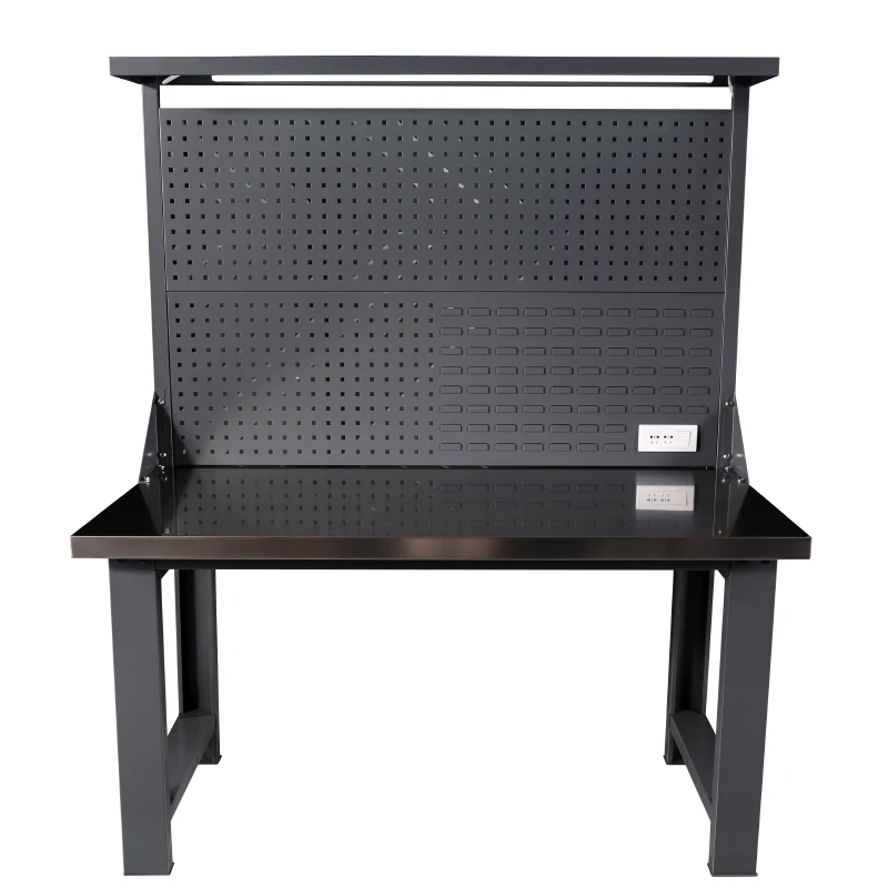 Stainless-Steel-Table-with-Light-Corrosion-Resistant-Heavy-Duty-Test ...