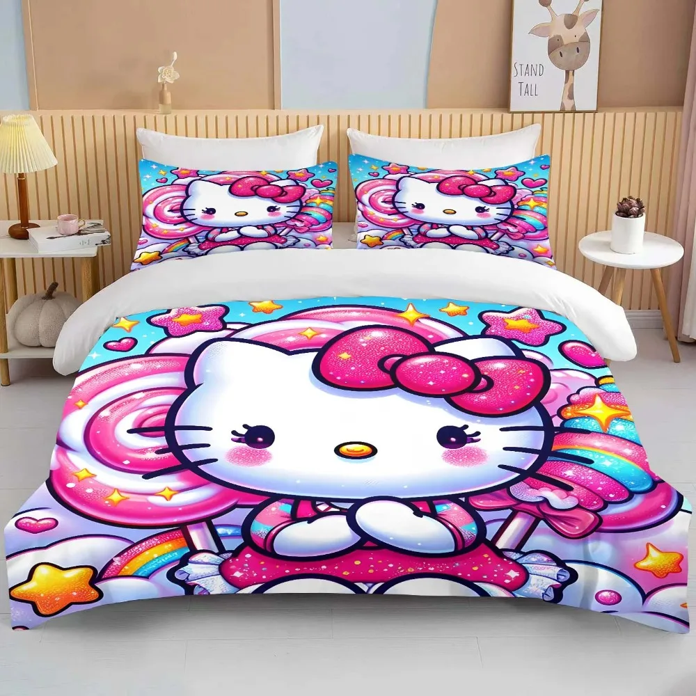 Juego-de-cama-de-Hello-Kitty-para-adultos-funda-de-almohada-de-tama-o ...