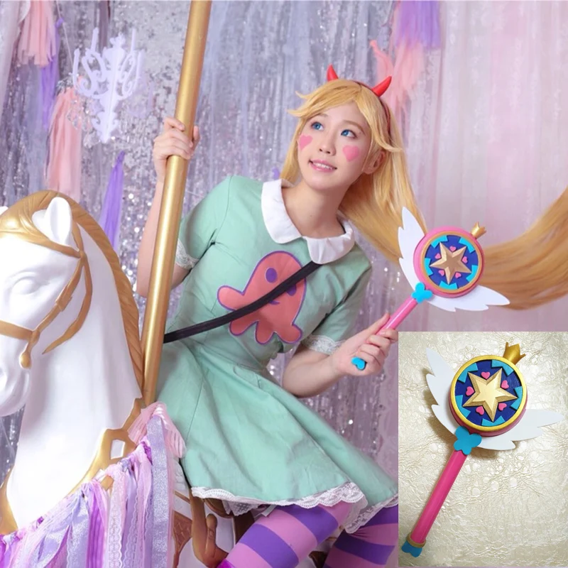 Princess Star Butterfly Wands Cosplay Props Magic Stick Wand Halloween ...