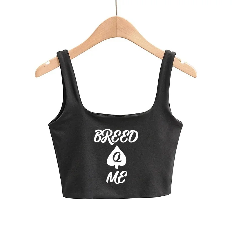 BREED ME Spades Sexy Clothing for Women Cute Tanks Fashion Girl Lovely ...
