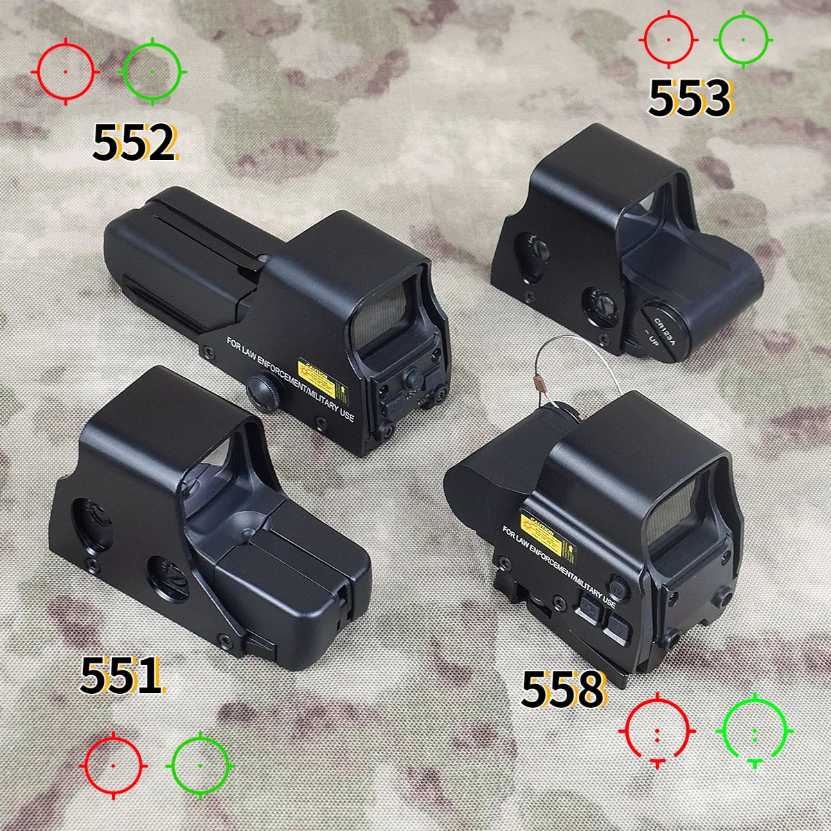 Holographic Sight Red Green Dot Optic 552 | 553 Red Dot Sight ...