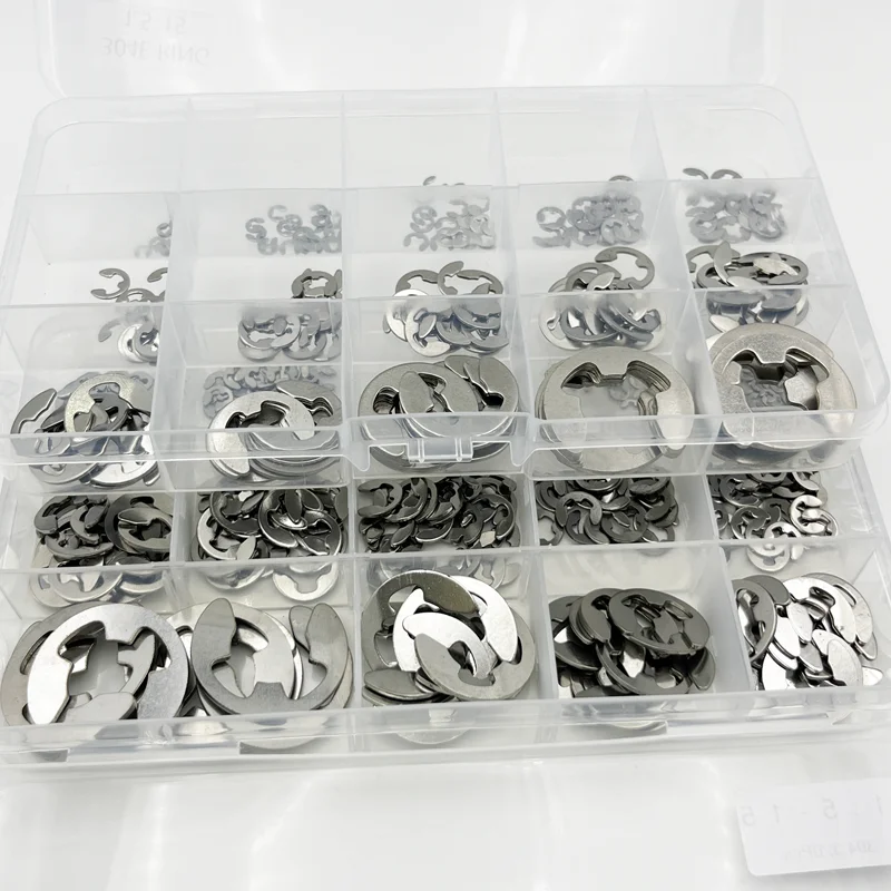 E-Clip-Washer-Set-215-320PCS-304-Stainless-Steel-E-Clip-Washer ...