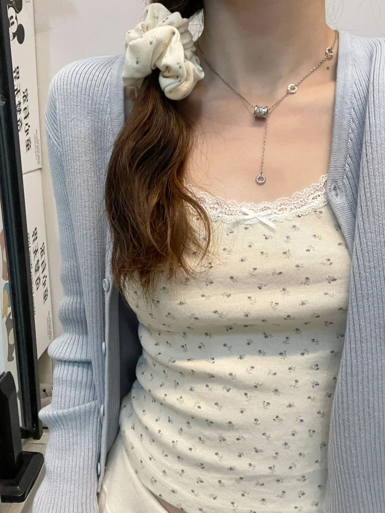 Colete-Slim-Fit-Gyaru-para-mulheres-renda-doce-e-picante-floral-puro ...