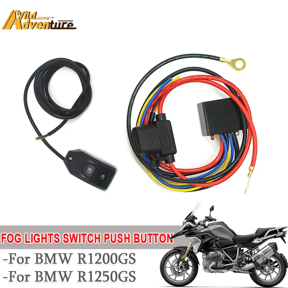 R1200GS Motorcycle Fog Lights Wiring Harness Handle Switch Push Button ...